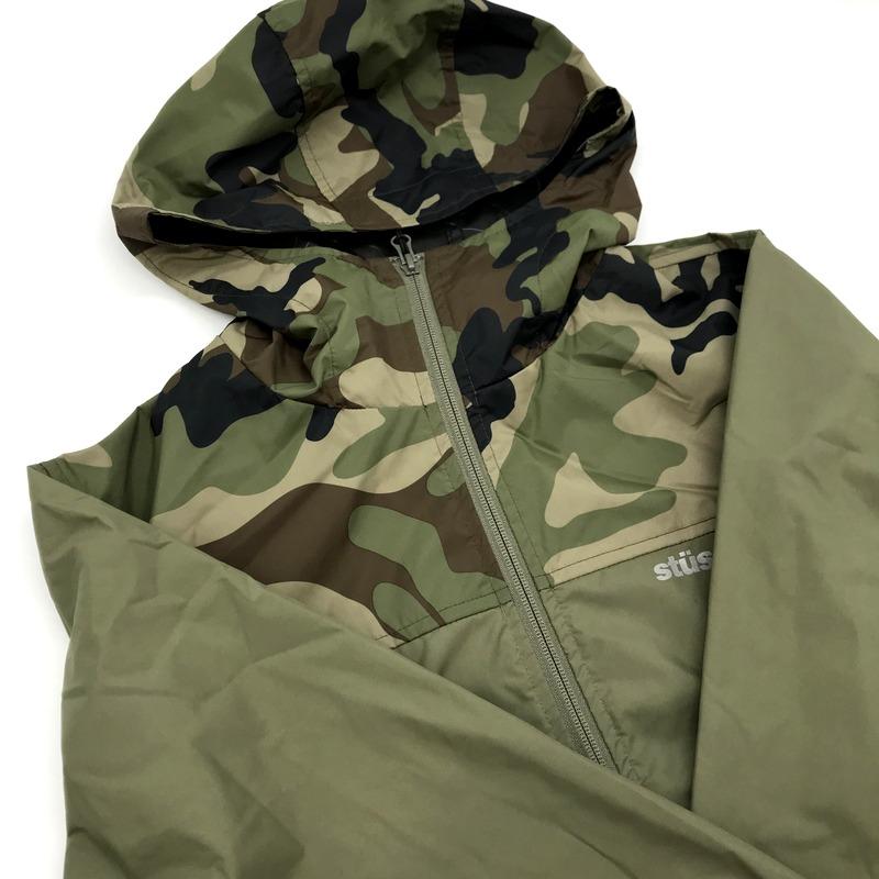 STUSSY 切替ナイロンジャケット RN94974 CA28629 フード付き STUSSY 切替ナイロンジャケット RN94974 CA28629 フード付き