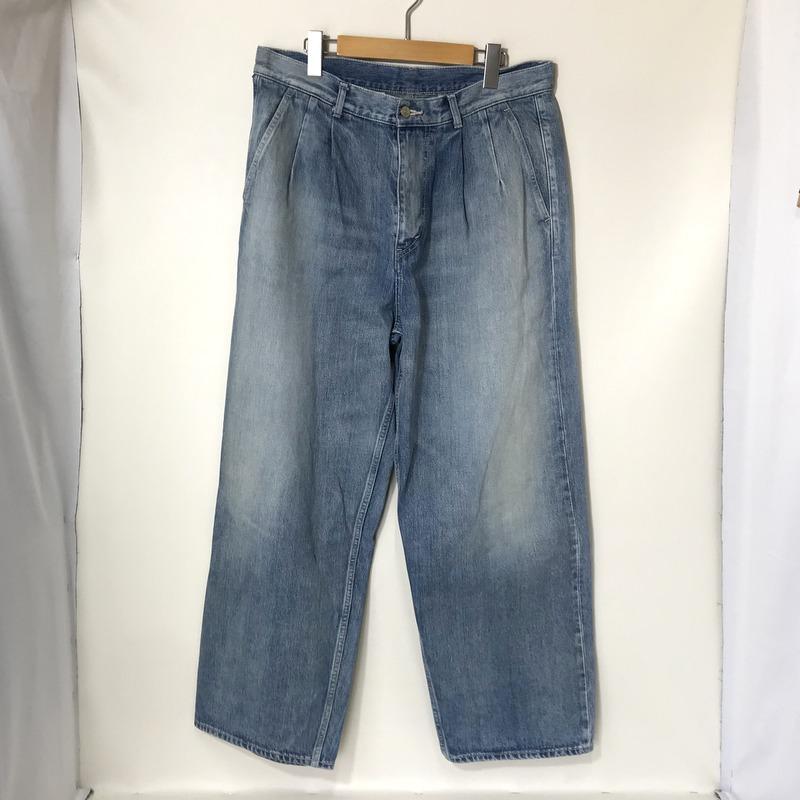 Graphpaper GU233-40188LB セルベッジデニム トゥータックパンツ ジーンズ 古着 3 Lサイズ相当 LIGHT FADE ...