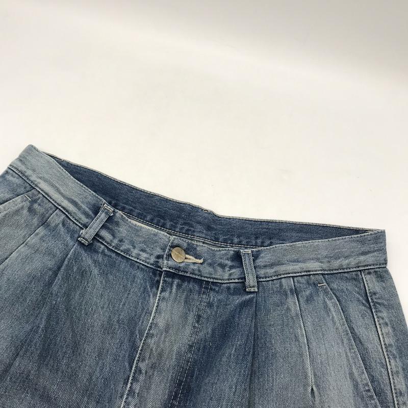 Graphpaper GU233-40188LB セルベッジデニム トゥータックパンツ ジーンズ 古着 3 Lサイズ相当 LIGHT FADE ...