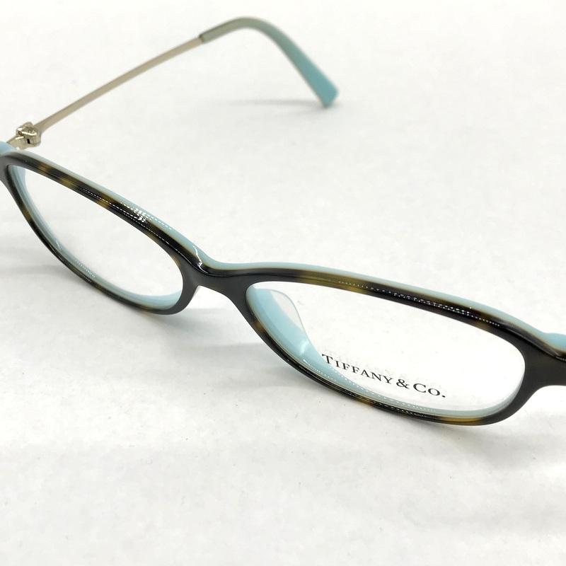 TIFFANY&Co. Tiffany メガネ TF2170-D 8134 アイウェア 眼鏡 めがね オーバル フルリム ロゴ シンプル カジュアル ブラウン ブルー ティファニー 服飾小物 ...