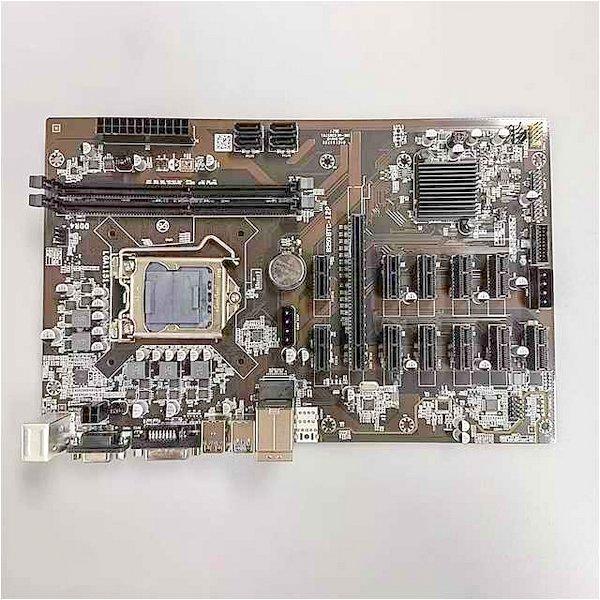 B250-BTC 12P マイニングマザーボード DDR4 DIMM VGA/DVIインターフェイス12PCIEビデオカードスロット LGA 1151シリーズ パソコン周辺機器 PCパーツ ...