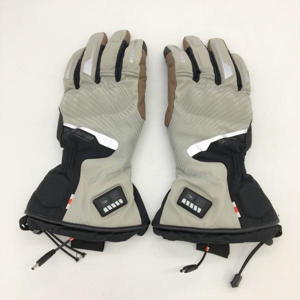 KOMINE デュアルヒートプロテクトエレクトリックグローブ EK-215 電熱グローブ 防寒 防水 バイカー メンズ Lサイズ グレー系 コ ...