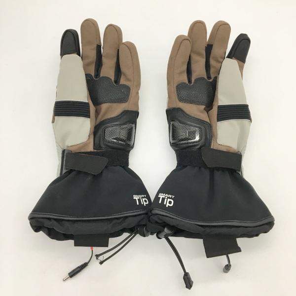 KOMINE デュアルヒートプロテクトエレクトリックグローブ EK-215 電熱グローブ 防寒 防水 バイカー メンズ Lサイズ グレー系 コ ...
