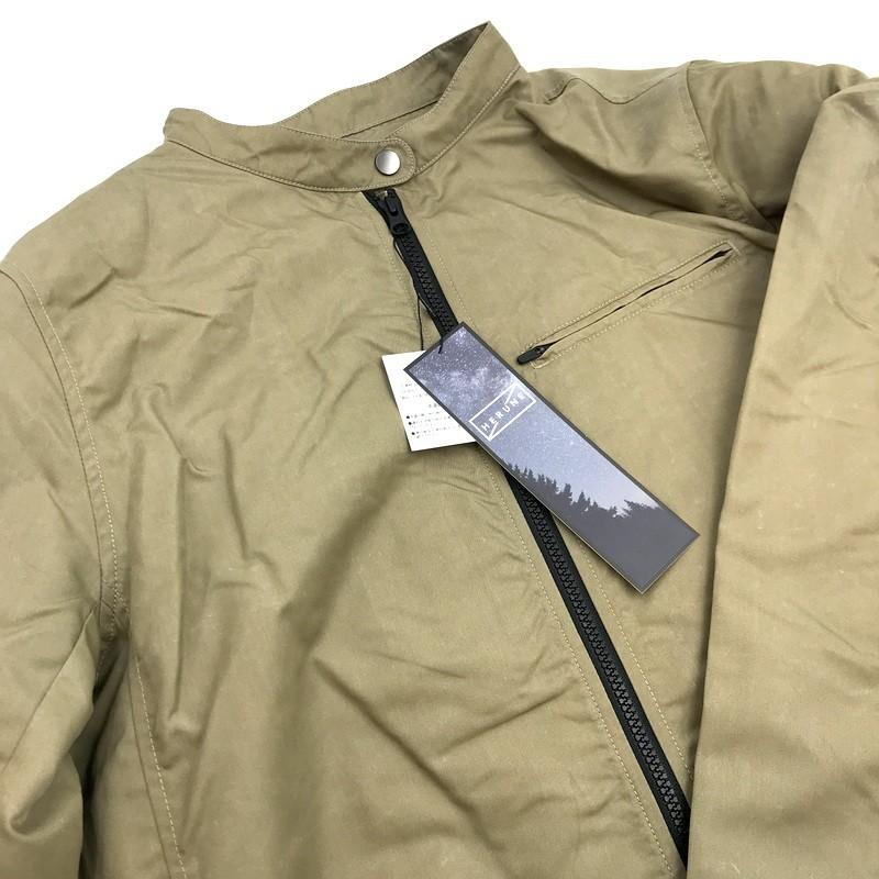 未使用 HERUNE レトロテキスタイルライダースジャケット HRN-008 LLサイズ ベージュ メンズ バイクウェア ライディング バイカー ヒルネ TA2080 : サンステップ ...