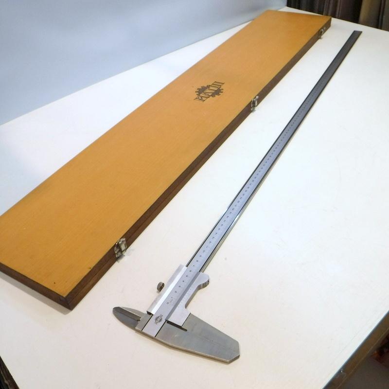 MATUI ノギス 100cm STAINLESS HARDENED ステンレス製 木箱付き 1m 計測 測定器 松井精密工業 DW1578 : サンステップ Yahoo!店 - 通販 ...
