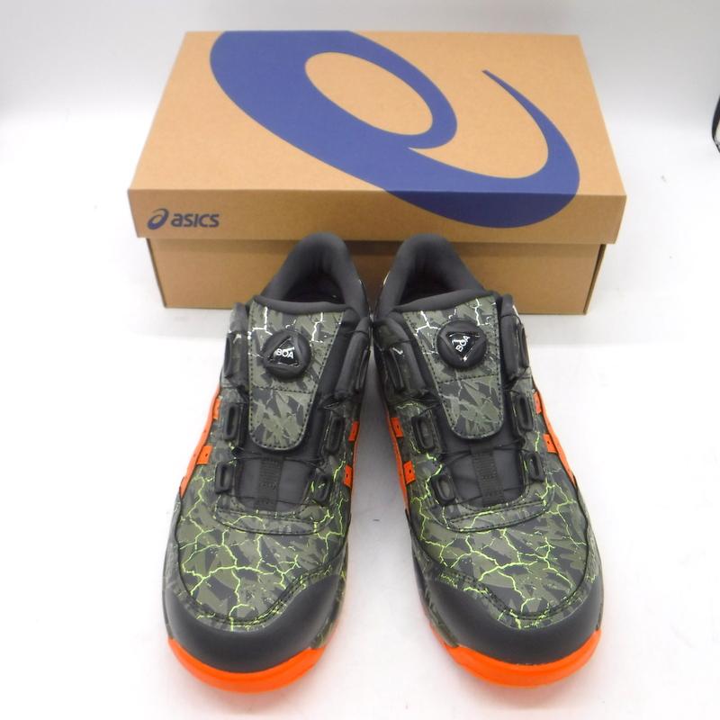 アシックス 限定色 WINJOB ウィンジョブ CP306 BOA MAGMA 安全靴 未使用 マントルグリーン×ハバネロ 26.5cm asics DW1227 : rc ...