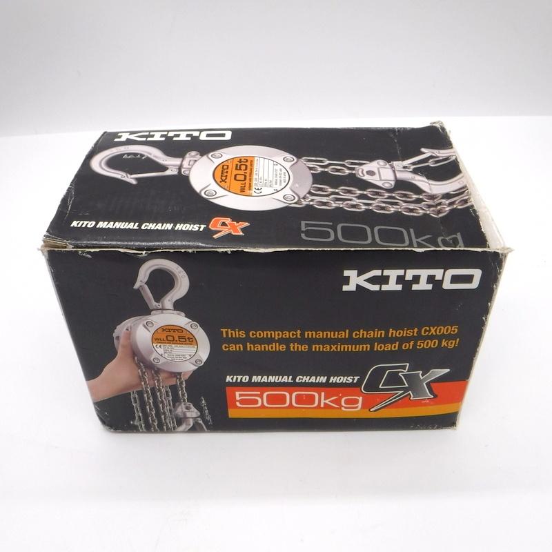 KITO キトー チェーンブロック CX005 未使用 0.5t 500kg 標準揚程2.5m 荷締機 ガッチャ DW1283 : サンステップ Yahoo!店 - 通販 - Yahoo!ショッピング