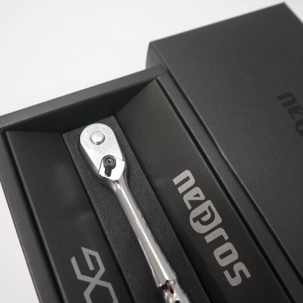 nepros ネプロス 6.3sq. 1/4 ラチェットハンドル NBR290 未使用 90ギア125mm 6.3sq.ソケット 駆動工具類 KTC ≡DT4645 :rc ...