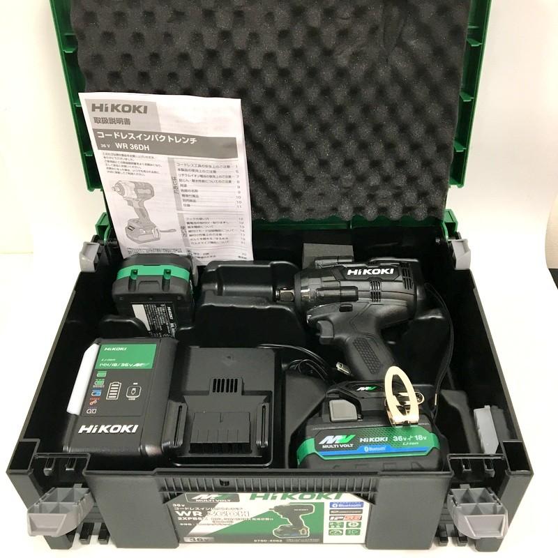 未使用 HiKOKI 36V コードレスインパクトレンチ WR36DH(2XPBSZ) フルセット タイヤ交換 ストロングブラック ハイコーキ DW2958- : サンステップ Yahoo!店 ...