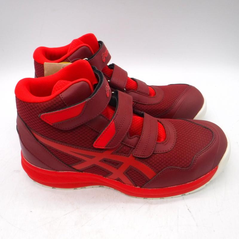 ASICS アシックス ワークシューズ ウィンジョブ CP216 未使用 ビートジュース クラシックレッド 安全靴 26.5 cm 1273A076ー 600 asics DW1240 ...