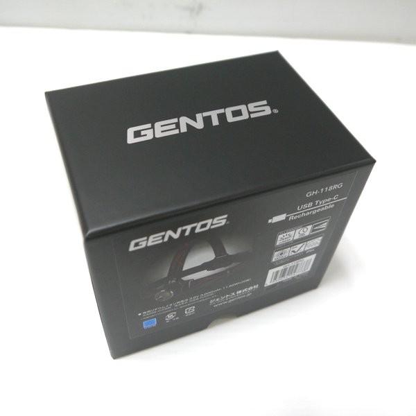 GENTOS Gシリーズヘッドライト GH-118RG 未使用 ヘッドランプ LED USB Type-C充電 650ルーメン 10時間 ジェントス ≡DT5916- : サンステップ ...