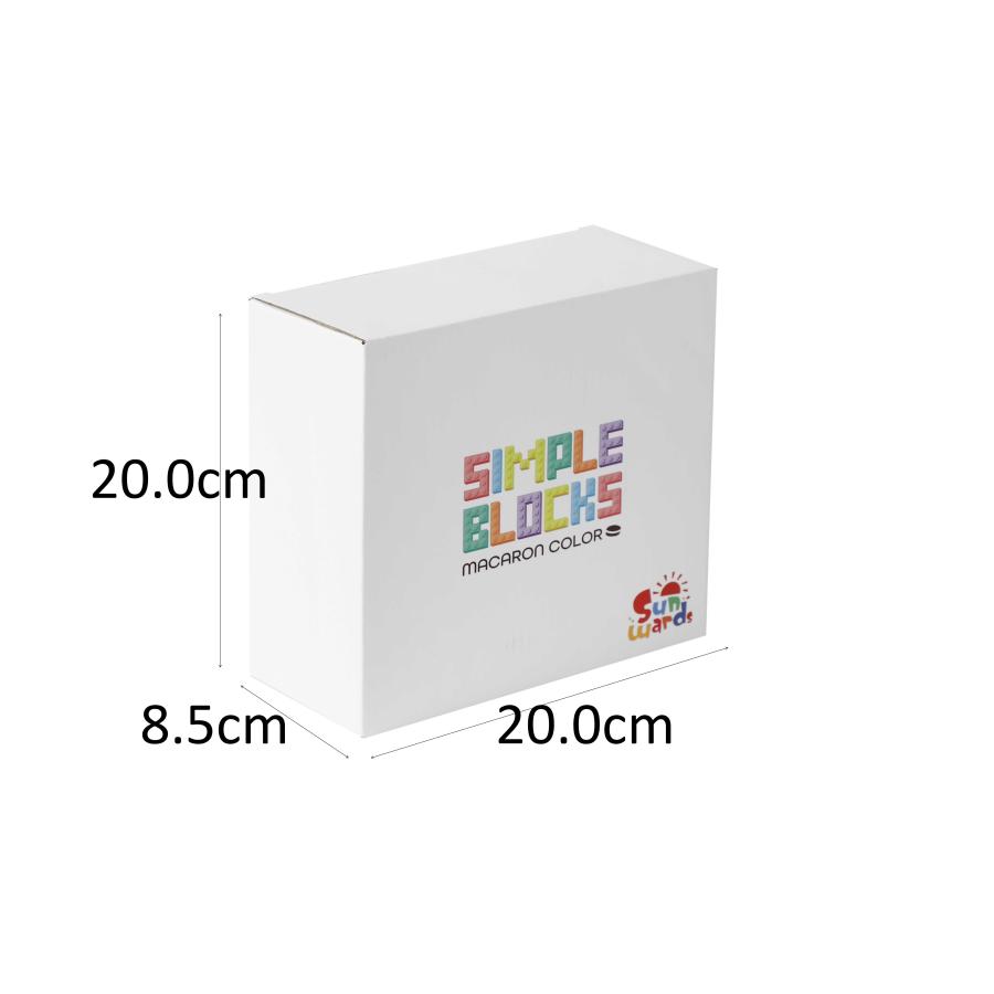 Sunwards ブロック おもちゃ Sunwards公式 基本ブロック 高コスパ デュプロ レゴデュプロ ブロックラボ アンパンマンブロック 54ピース マカロンカラー 女の子 女子 ...