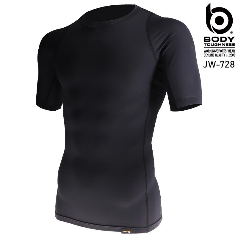 ボディータフネス BTパワーストレッチEVOショートスリーブクルーネックシャツ春夏用 メンズ JW-728 おたふく手袋 インナー 作業服作業着 S-3L : 作業服・鳶服・安全靴のサンワーク ...