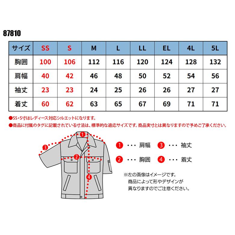 自重堂 春夏用 作業服・作業用品 ストレッチ半袖ジャンパー 男女兼用 Jichodo 87810 : 作業服・鳶服・安全靴のサンワーク - 通販 - Yahoo!ショッピング