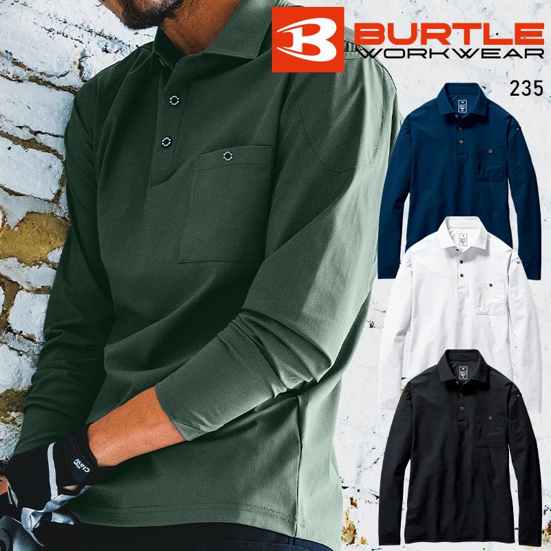 BURTLE バートル 作業着 作業服 春夏 長袖 ポロシャツ 235 メンズ レディース S-3XL : 作業服・鳶服・安全靴のサンワーク - 通販 - Yahoo!ショッピング
