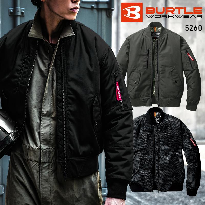 BURTLE フライト防寒ジャケット(ユニセックス) 防寒着 男女兼用 5260 バートル 作業服 作業着 S-5L : 作業服・鳶服・安全靴のサンワーク - 通販 - Yahoo!ショッピング