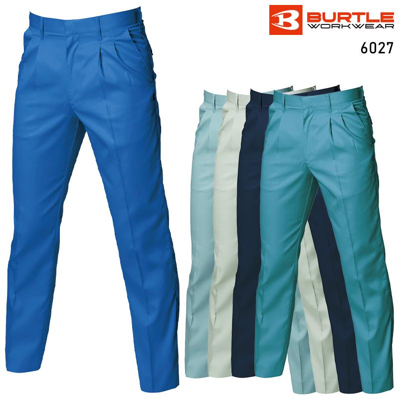 BURTLE ツータックパンツ 作業服 春夏用 メンズ 6027 バートル 作業着 70-125 : 作業服・鳶服・安全靴のサンワーク - 通販 - Yahoo!ショッピング