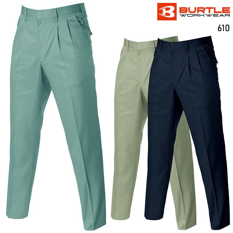 BURTLE ツータックパンツ 作業服 秋冬用 メンズ 610 バートル 作業着 70-125 : 作業服・鳶服・安全靴のサンワーク - 通販 - Yahoo!ショッピング