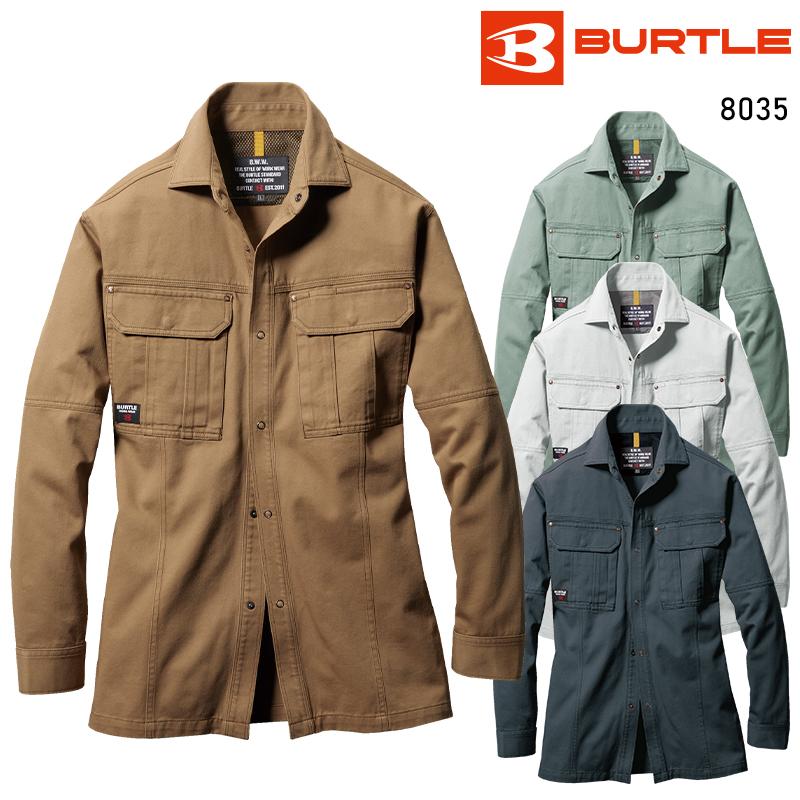 BURTLE 長袖シャツ 作業服 秋冬用 メンズ 8035 バートル 作業着 M-5L : 作業服・鳶服・安全靴のサンワーク - 通販 - Yahoo!ショッピング