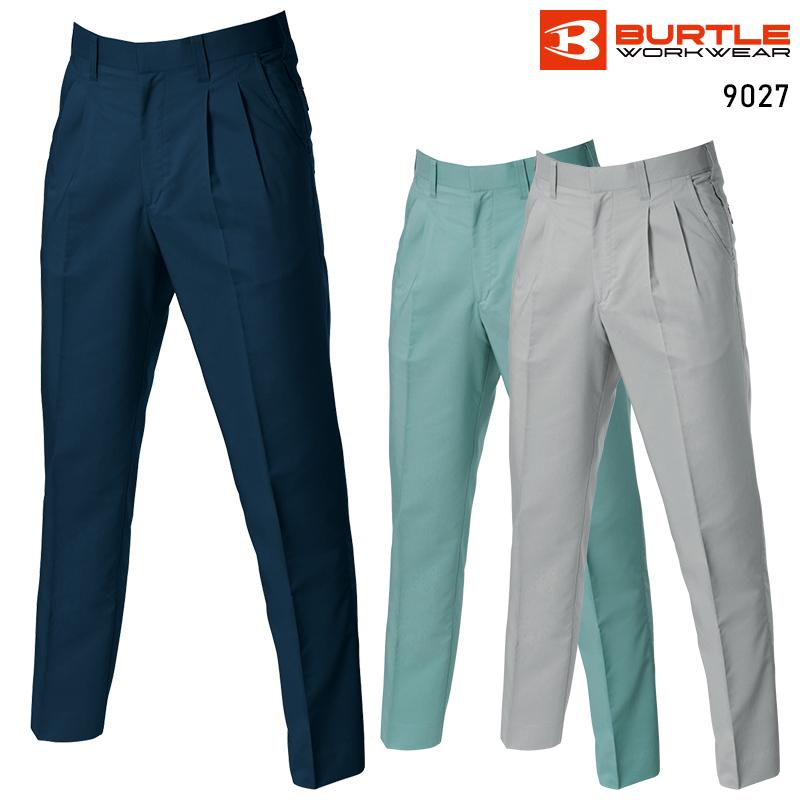 BURTLE ツータックパンツ 作業服 春夏用 メンズ 9027 バートル 作業着 70-125 : 作業服・鳶服・安全靴のサンワーク - 通販 - Yahoo!ショッピング