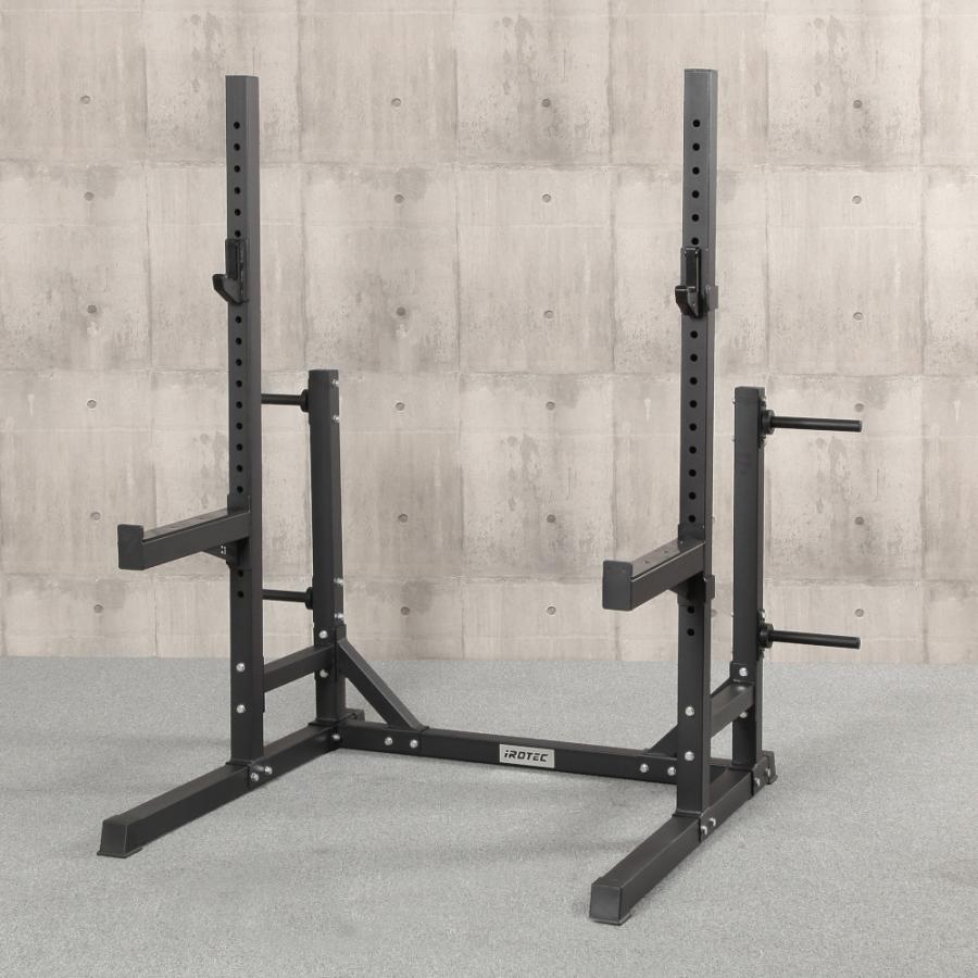 IROTEC（アイロテック）ホームビルダーコンポーネントR140V2[ブラック]/ ハーフラック パワーラック スクワットラック インクラインベンチ バーベルラック :HBC140R-B ...