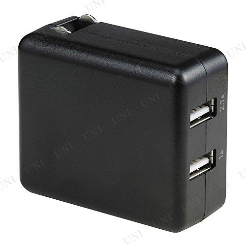 ELPA 2.1A 高出力充電対応 USB-AC変換アダプタ USB-AC100 USBAポート X 2 : スーパーデンキ - 通販 - Yahoo!ショッピング