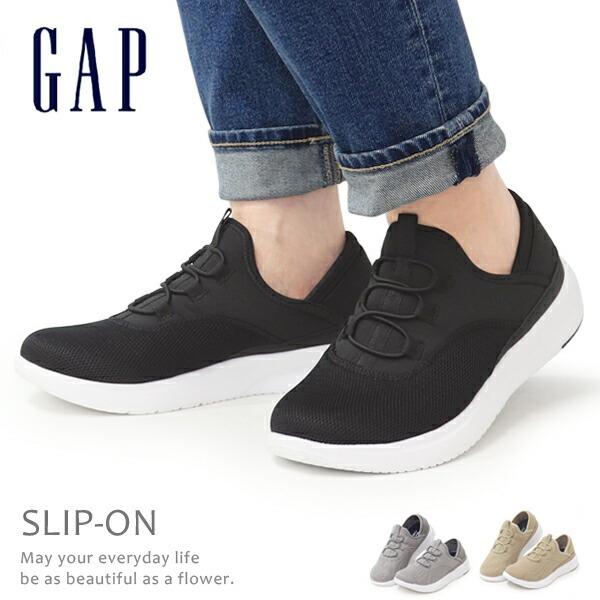 GAP ギャップ スニーカー スリッポン レディース ウォーキングシューズ 厚底 靴 かかとが踏める GPU22406 : SuperFoot - 通販 - Yahoo!ショッピング