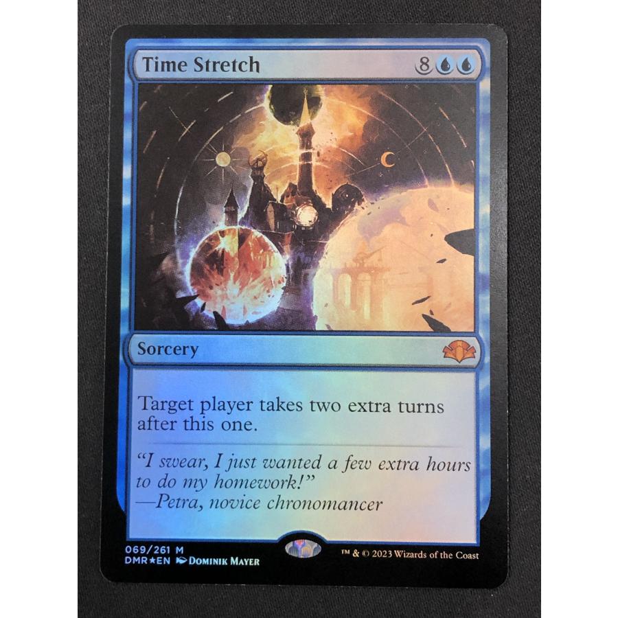 ウィザーズ・オブ・ザ・コースト MTG《キズ有り》【時間の伸長/Time Stretch】《DMR-069/261》[FOIL][EN] R ...