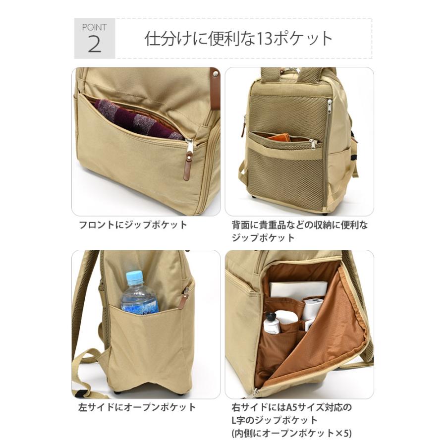 anello GRANDE アネログランデ リュック オケルンデス!2 GTH3612 レディース マザーズバッグ 通勤 出張 ビジネス 通学 旅行 A4 大容量 軽量 軽い おしゃれ 大人 ...