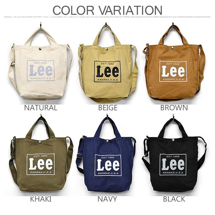 Lee（リー） キャンバス 2way ミニトートバッグ トートバッグ レディース メンズ おしゃれ 小さめ ショルダーバッグ 斜めがけバッグ ...