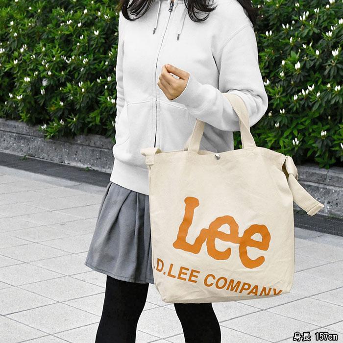 Lee リー キャンバス 2way ショルダーバッグ トートバッグ トート レディース メンズ 斜めがけ おしゃれ 大きめ 大容量 A4 通学 BIGナナメプリント ブランド : lee ...