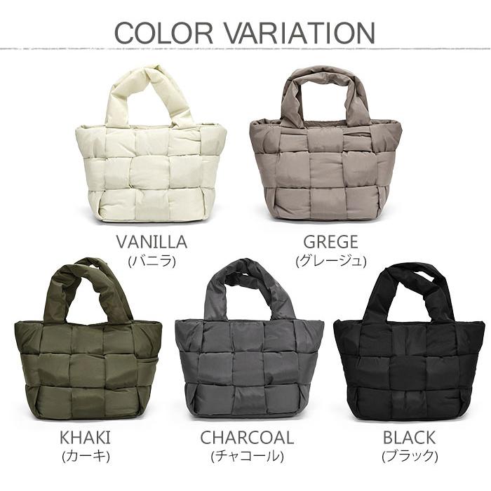 編み込み Wフェイス ミニトートバッグ キルティング 中綿 レディース 小さめ トートバッグ 通勤 サブバッグ シンプル 軽量 軽い おしゃれ ...