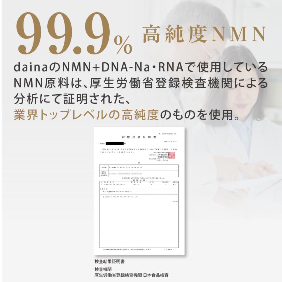 NMN 18000+ サプリ 60日分 5本セット 国内製造 核酸配合 180粒 1粒100mg配合 DNA-Na RNA 成分量分析済 サプリメント daina : superman621 ...