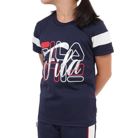 FILA フィラ（FILA）（キッズ）ガールズ 半袖Tシャツ 113-704 NV : SuperSportsXEBIO Yahoo!店 - 通販 - Yahoo!ショッピング