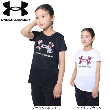 UNDER ARMOUR アンダーアーマー（UNDER ARMOUR）（キッズ）テック プリント ビッグロゴ 半袖Tシャツ 1377016 ...