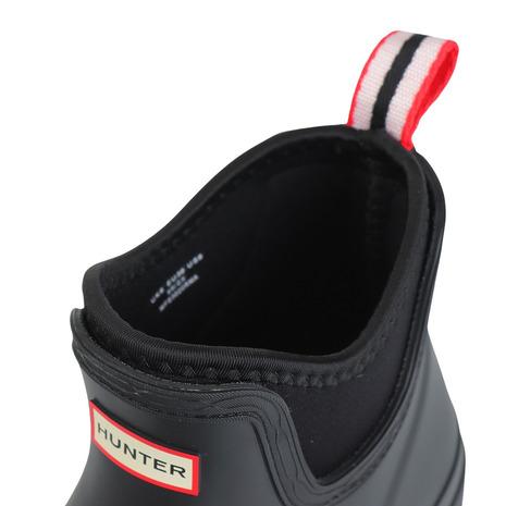 ハンター（Hunter）（レディース）レインブーツ プレイ ネオプレン チェルシー ブーツ ブラック WFS3020RMA-BLK 長靴 雨天 雨 防水 おしゃれ : 10847676701 ...