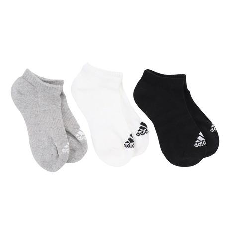 adidas アディダス（adidas）（キッズ）クッション ローカット ソックス 3足組 EBB61-IC1333 ...