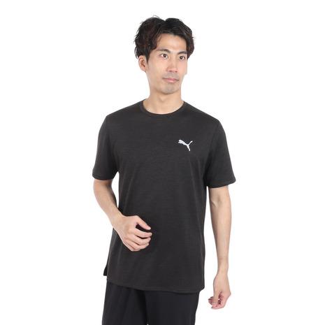 PUMA（プーマ） （メンズ）ランニング ラン フェイバリット ヘザー 半袖 Tシャツ 523683 01 BLK ...