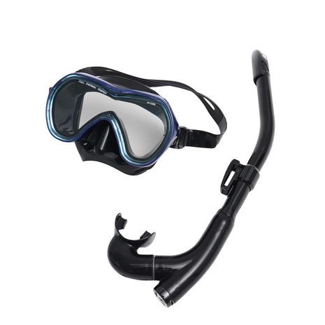 AQA アクア（AQA）（メンズ、レディース）マスク スノーケル オルカソフト&カナールフレックススペシャル 2点セット KZ-9108 M/NV : SuperSportsXEBIO ...