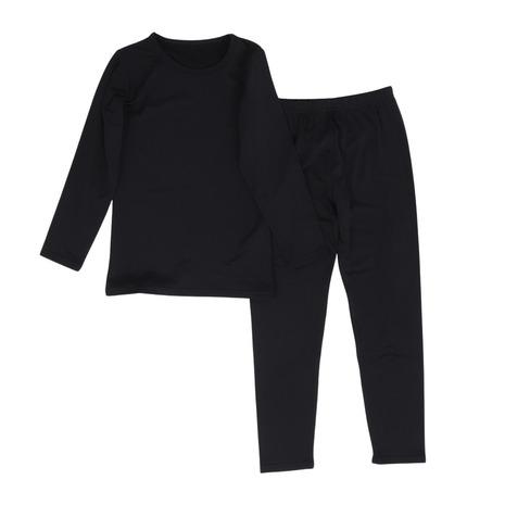 STREULE（シュトロイレ） （キッズ）ジュニアウィンター インナー 上下セット ST25FB0062 BLK ...
