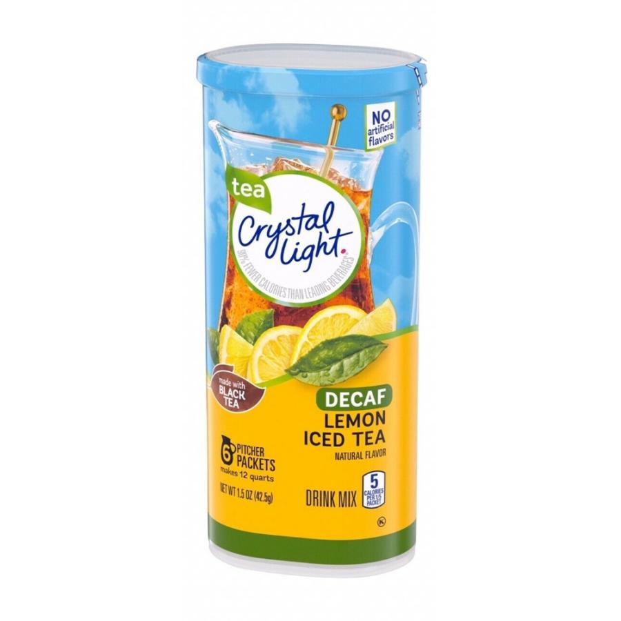 デカフェインレモンアイスティードリンクミックス、6ピッチャーパケット Decaf Lemon Iced Tea Drink Mix ...