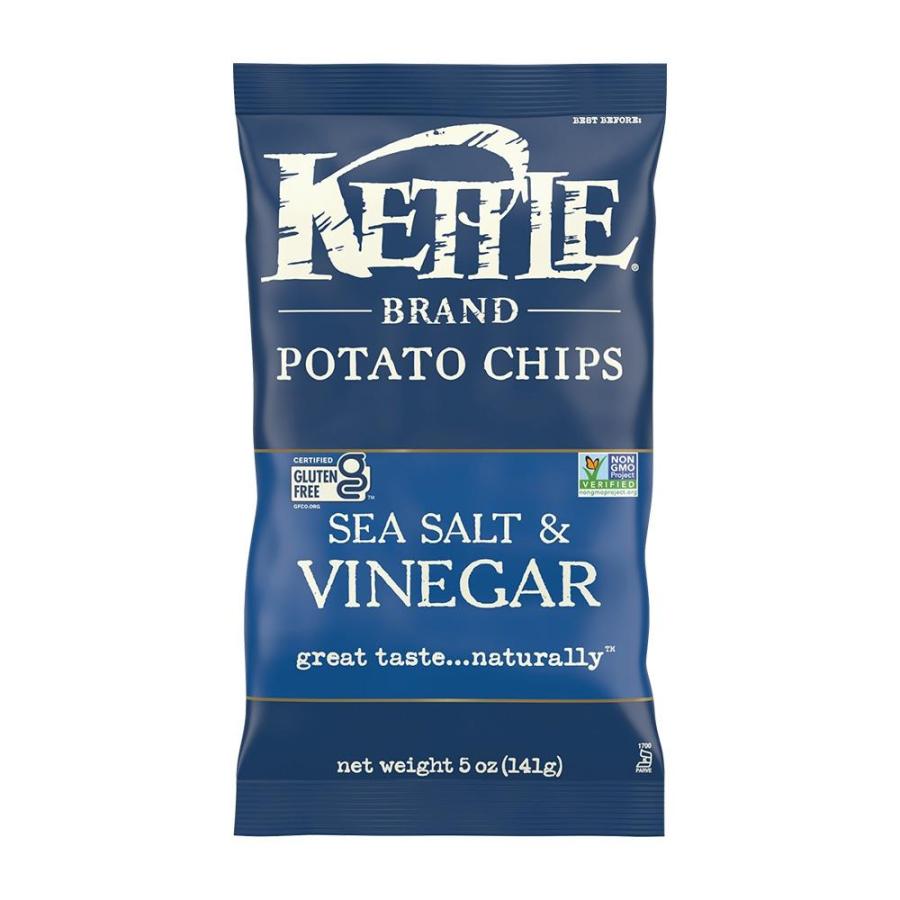 ポテトチップス シーソルト＆ビネガー 141g ケトル グルテンフリー 【Kettle】Potato Chips Sea Salt & Vinegar 5 oz : SUPLA ヤフー店 ...