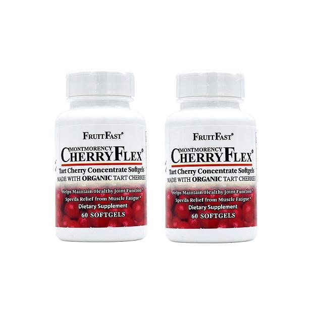 チェリーフレックスフルーツサプリメント、60ソフトジェル 2個セットCherry Flex Fruit Supplement , 60 ...
