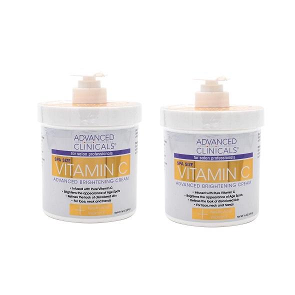 ビタミンC アドバンスドブライトニングクリーム454g 2個セット アドバンスドクリニカルズ Advanced Clinicals Vitamin C : 819265008801-p2 ...