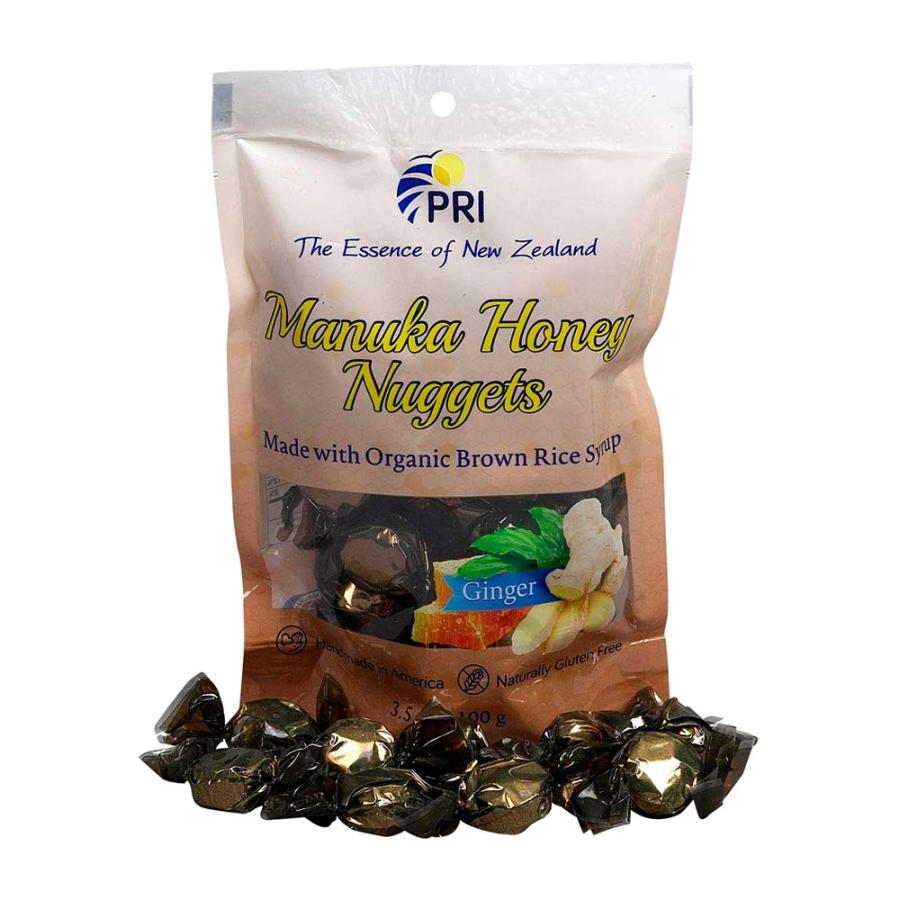 Pacific Resources Internationalマヌカハニー ナゲット、ジンジャー 3.5 オンスManuka Honey ...