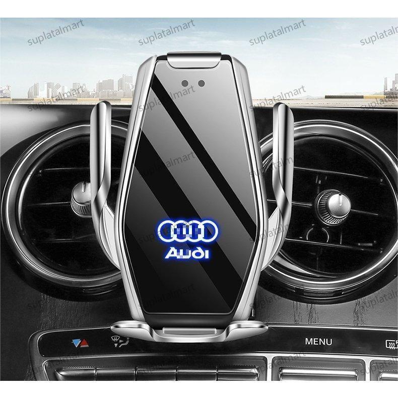新品 アウディAudi A3 A4L A5 A6L A7 A8 Q3 Q5L Q7 Q8 R8 RS TT 車載 スマホ スマホホルダー 車載スタンド 自動開閉 Qi充電 ワイヤレス 選べる2 ...
