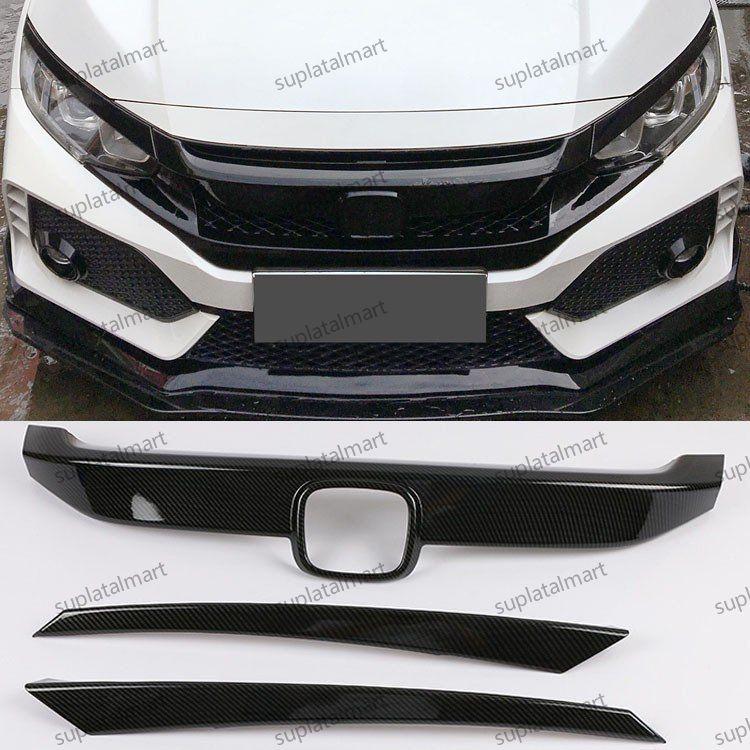 新型 ホンダ CIVIC シビック FC1 FK7 FK8 外装 アクセサリー パーツ フロントガーニッシュ グリルガーニッシュ 3P カーボン調 : suplatalmart - 通販 ...