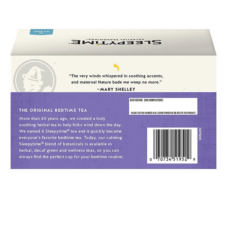 CELESTIAL SEASONINGS セレッシャルシーズニングス スリーピータイム ウェルネスティー 20包 35g (1.2oz ...