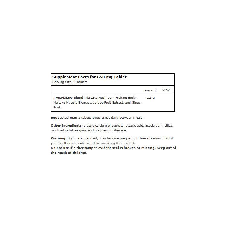 プラネタリー マイタケ フルスペクトラム 650mg 30粒 タブレット Planetary herbals Maitake Full ...