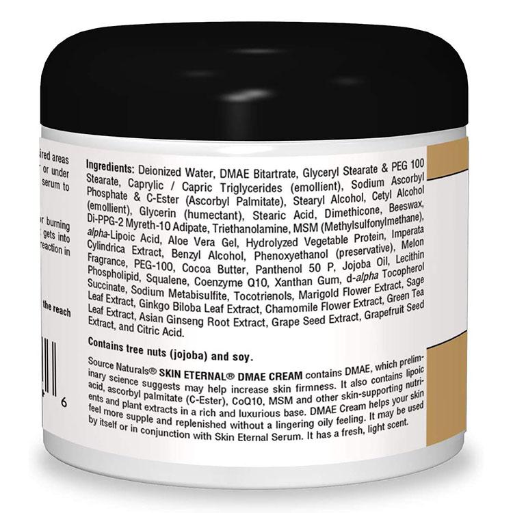 ソースナチュラルズ スキンエターナル DMAE クリーム 113.4g (4 oz) Source Naturals Skin Eternal ...